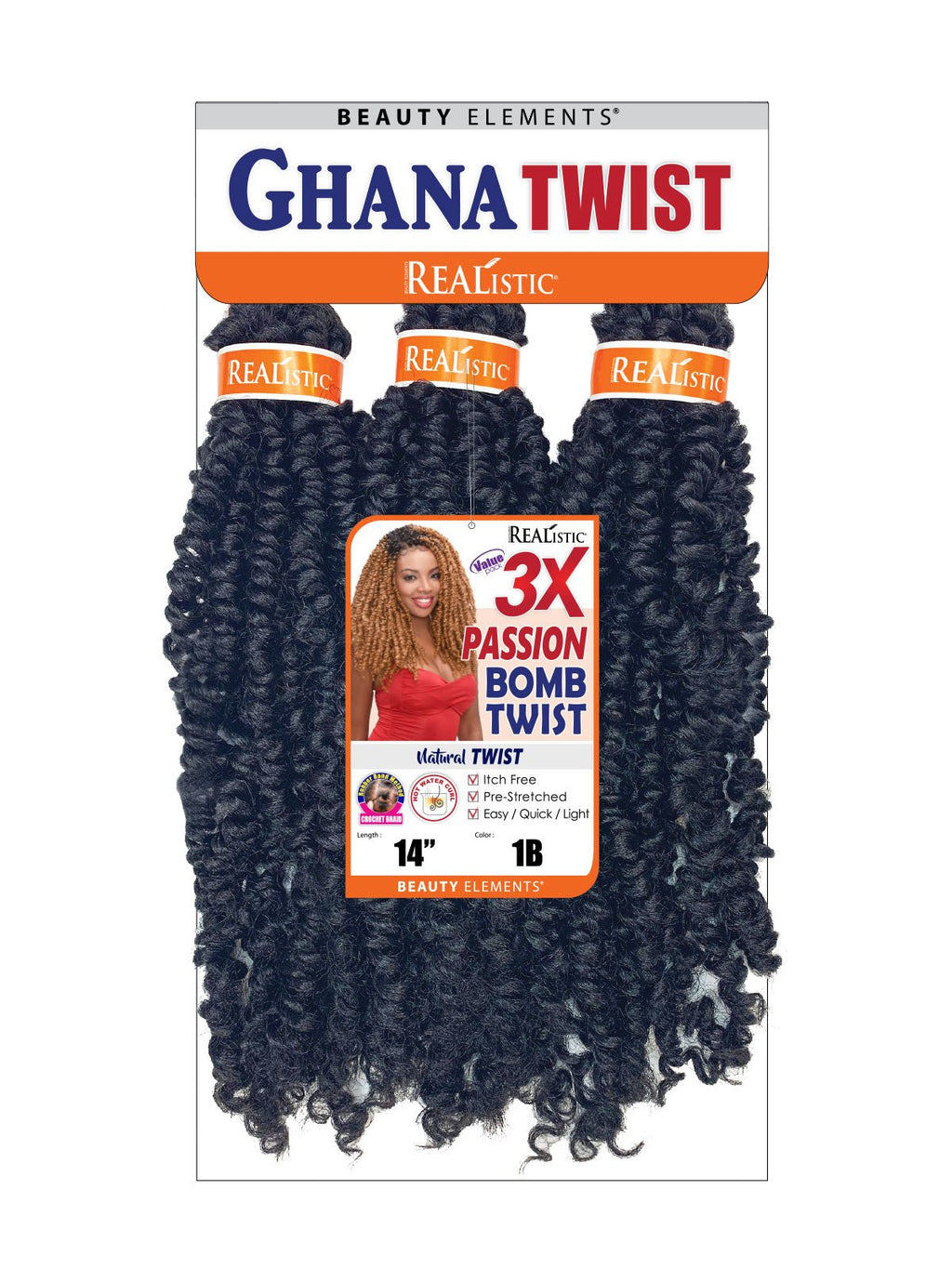 3X GHANA BOMB TWIST 14″ - Beautylicious Canada