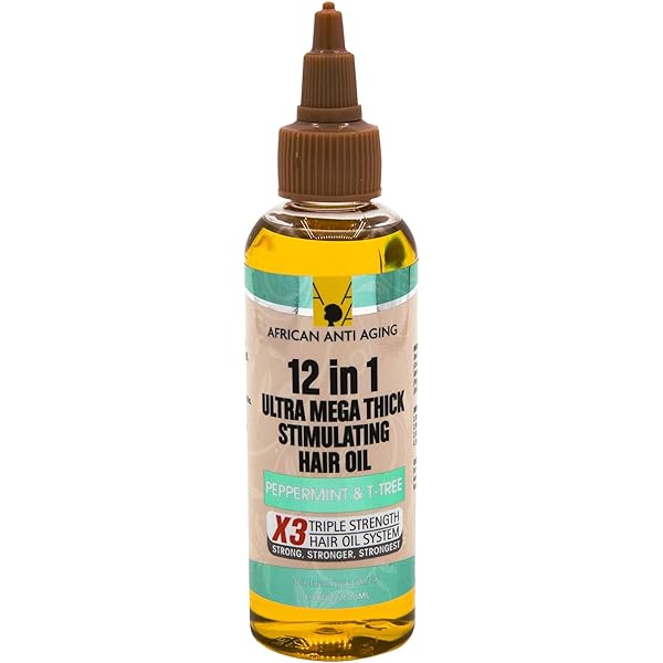 AAA 12 IN 1 ULTRA MEGA THICK PEPPERMINT & TEA TREE STIMULATING HAIR OIL ...