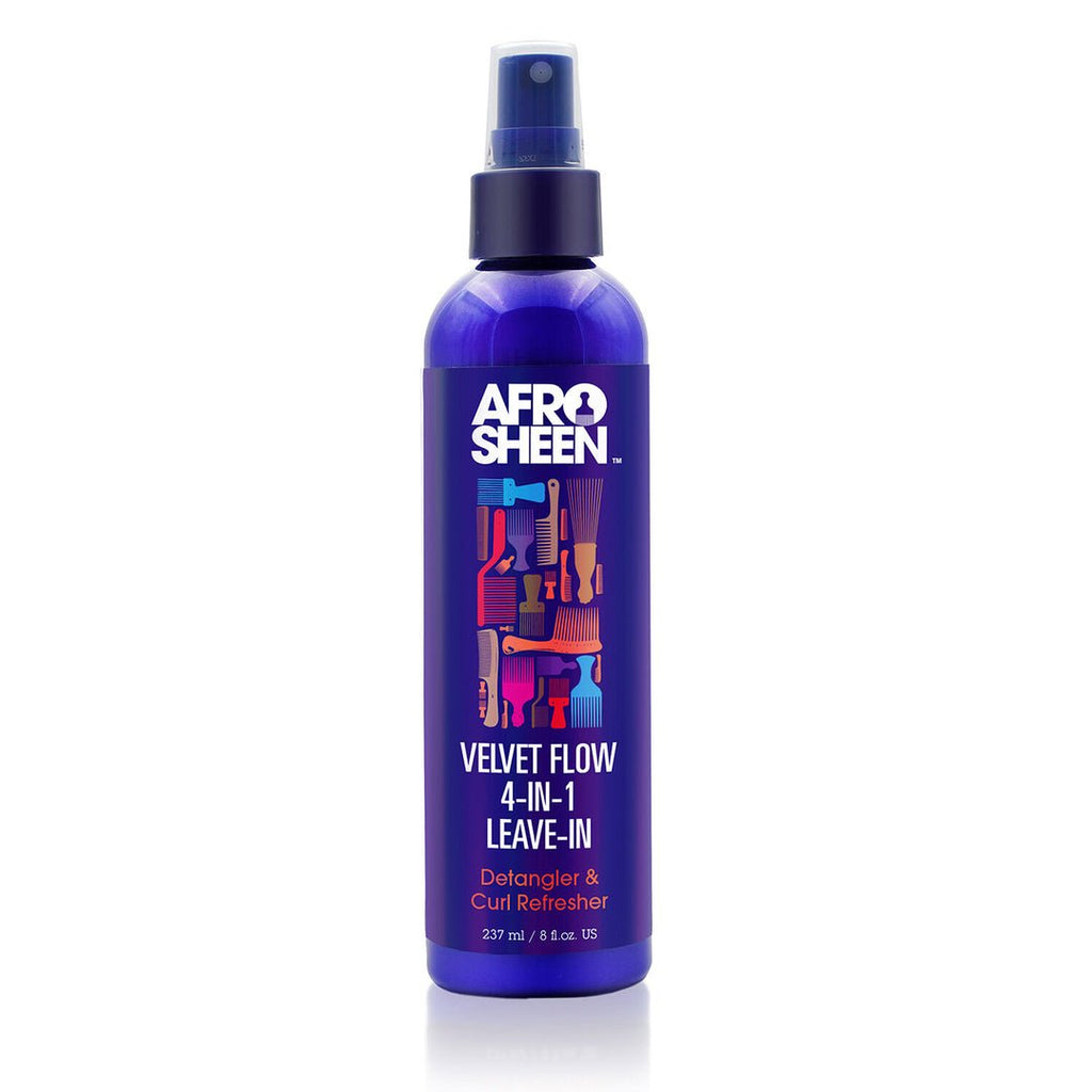 AFRO SHEEN VELVET FLOW 4-IN-1 LEAVE-IN 8OZ - Beautylicious Canada