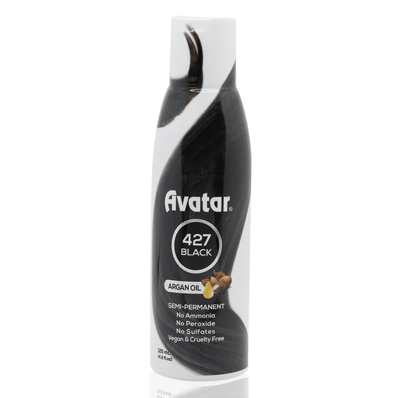 AVATAR SEMI PERMANENT HAIR COLOR 427 BLACK 4.2OZ - Beautylicious Canada