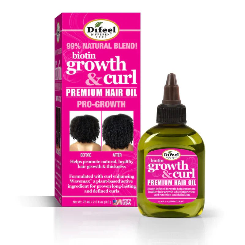 DI FEEL BIOTIN GROWTH & CURL PREMIUM HAIR OIL 2.5OZ – Beautylicious Canada